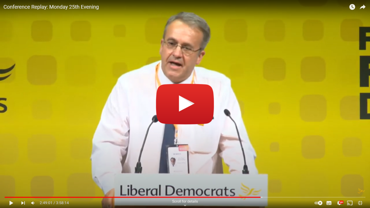 Cllr Paul Zukowskyj Speaks at Lib Dem Party Conference - Welwyn ...